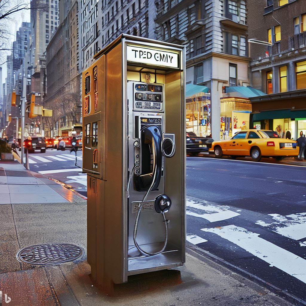 Abbé Franz Liszt Talking on a 5th Avenue Payphone as Cosima Wagner ...